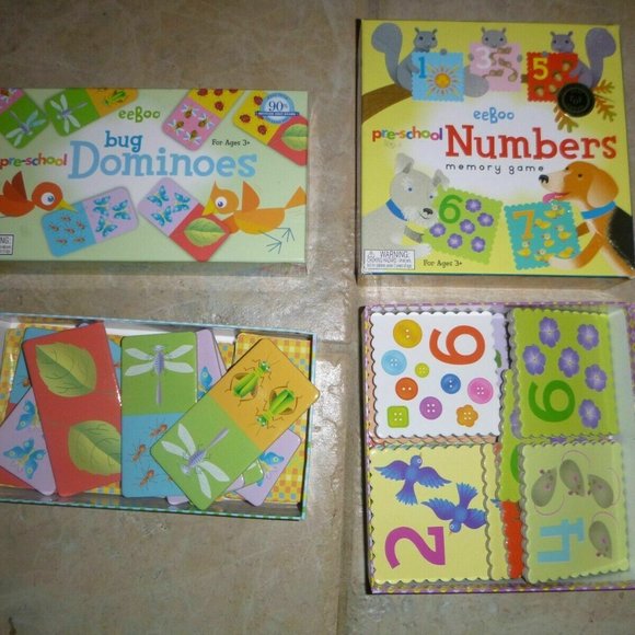 Eeboo | Toys | Bug Dominoes Numbers Memory Games Preschool | Poshmark